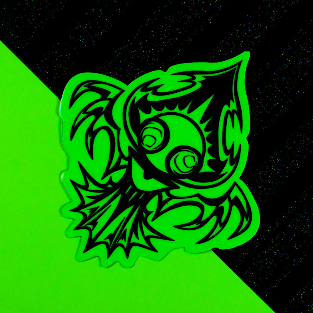 Neon Cryptids Flatwoods Monster Sticker