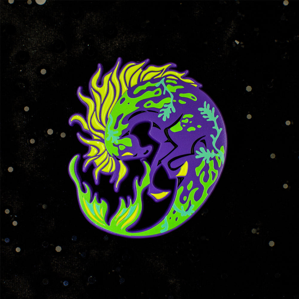 Neon Cryptids Kelpie Enamel Pin